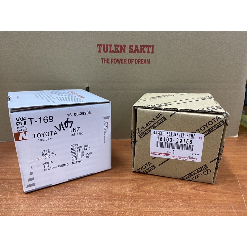 ORIGINAL TOYOTA VIOS NCP42 NCP93 NCP150 YARIS (2003-2016) WATER PUMP ...