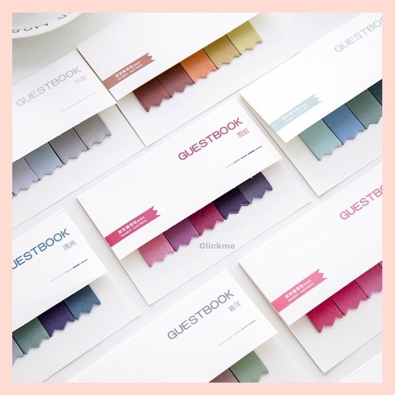 Ready Stock 100 Sheets Colorful Memo Pad Sticky Notes Multi Gradient ...