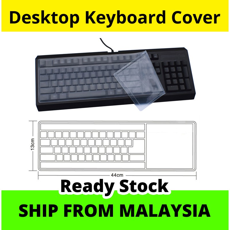 Silicone PC Keyboard Soft Cover Desktop Computer Keyboard Dust ...