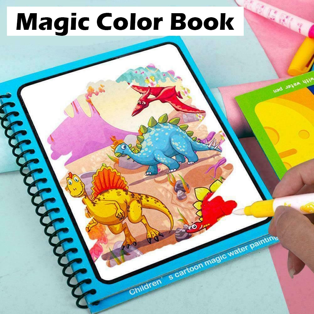 Magic Water Drawing Book Coloring Book Doodle Magic Pen Painting Board ...