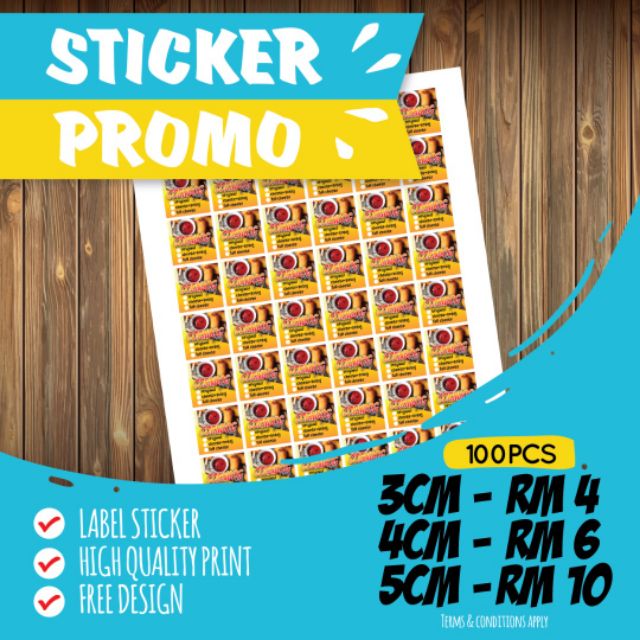 Sticker Label digital print&cut | Shopee Malaysia
