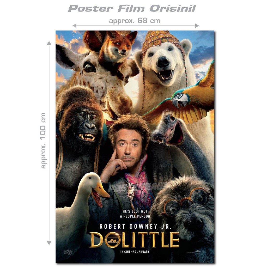 DOLITTLE Film Poster - original Indonesian one sheet, 68 x 100 cm ...