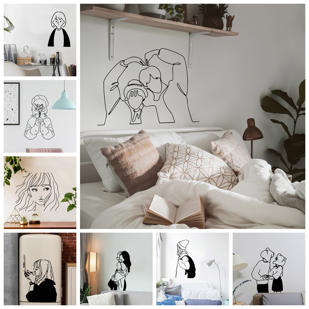 Waterproof wall decals Home decor Bathroom Living Room Bedroom PVC ...