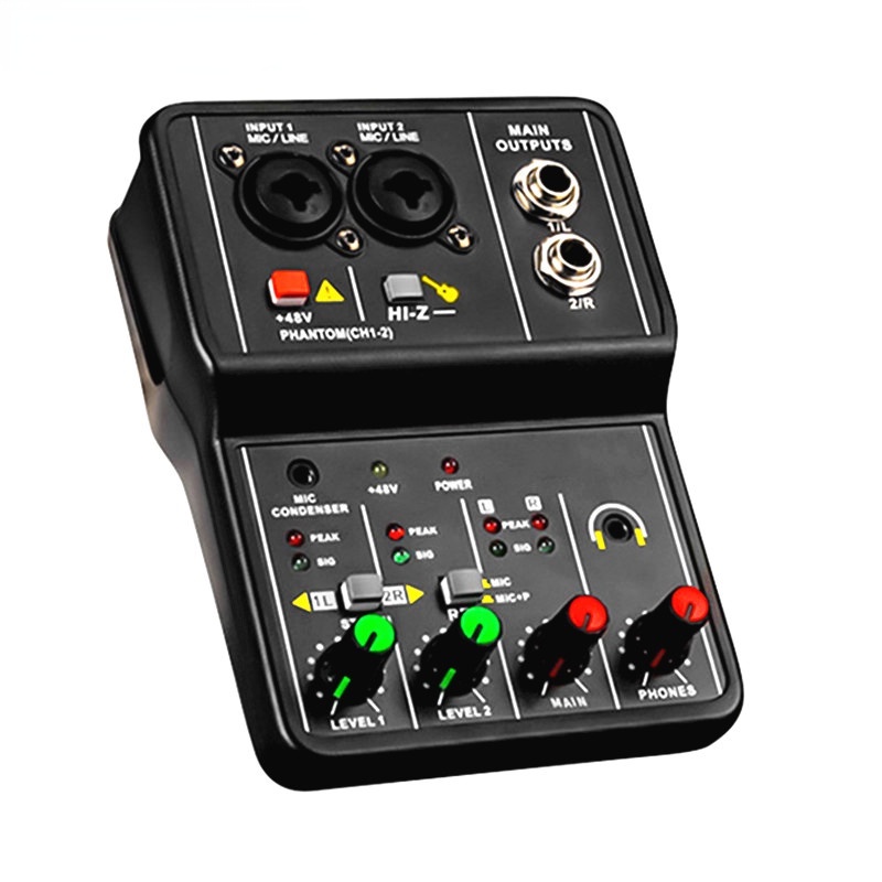Q-12 Professional Audio Sound Card with Monitor Electric Guitar Live ...