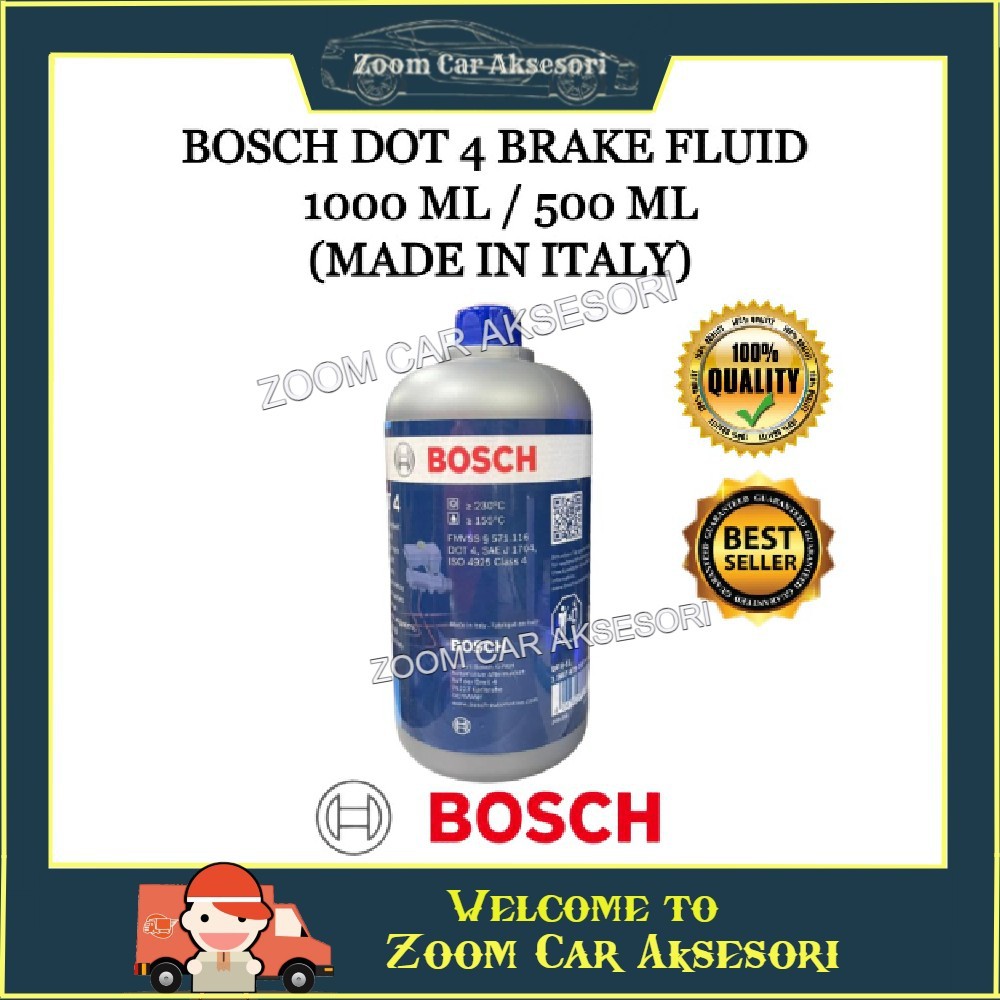 BOSCH DOT 4 BRAKE FLUID 1000ML (MADE IN ITALY) contain high quality ...