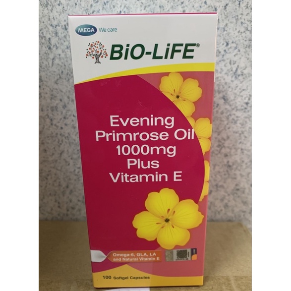 Bio-Life Evening Primrose Oil 1000mg Plus Vitamin E 100’s (EXP:11/2025 ...