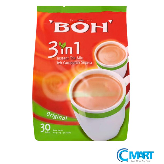 Boh 3 In 1 Instant Tea Mix Original 30's x 20GM | Shopee Malaysia