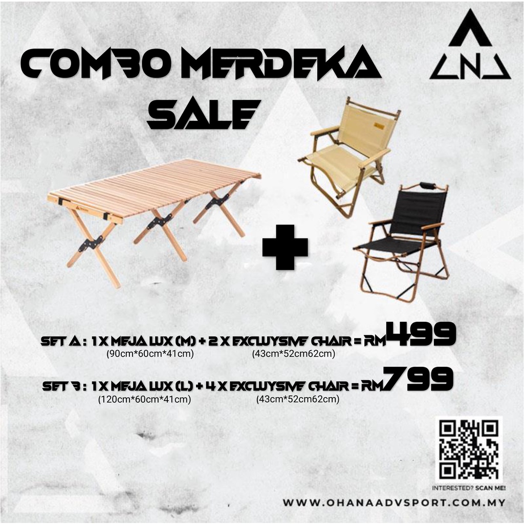 COMBO MERDEKA MEJA LUX + EXCLUSIVE CHAIR | Shopee Malaysia