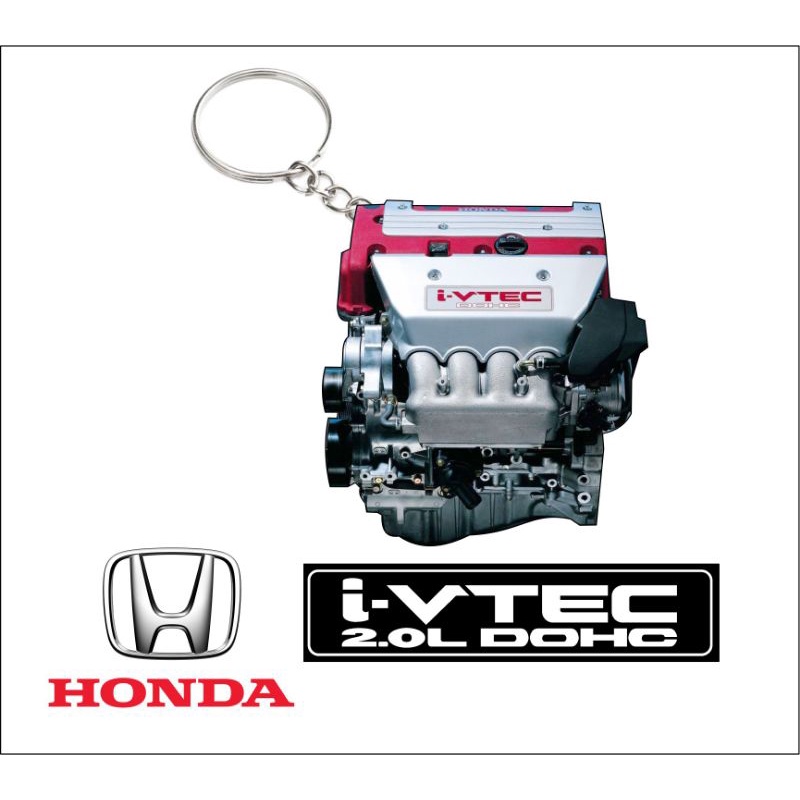 honda engine i-vtec vtec dohc k20 k24 2d keychain | Shopee Malaysia