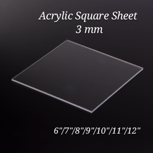 Acrylic Square Sheet 3mm thickness | Shopee Malaysia