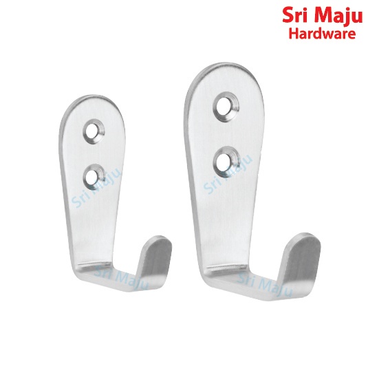 MAJU CH-SSU Solid Stainless Steel Coat Single Hook Hanger Hanging ...