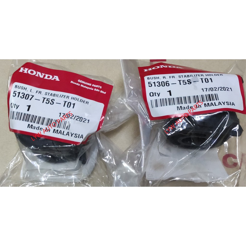 Honda Genuine Front Stabilizer Bar Bush Honda Jazz T5A (GK5) 51306-T5S-T01 / 51307-T5S-T01 ...