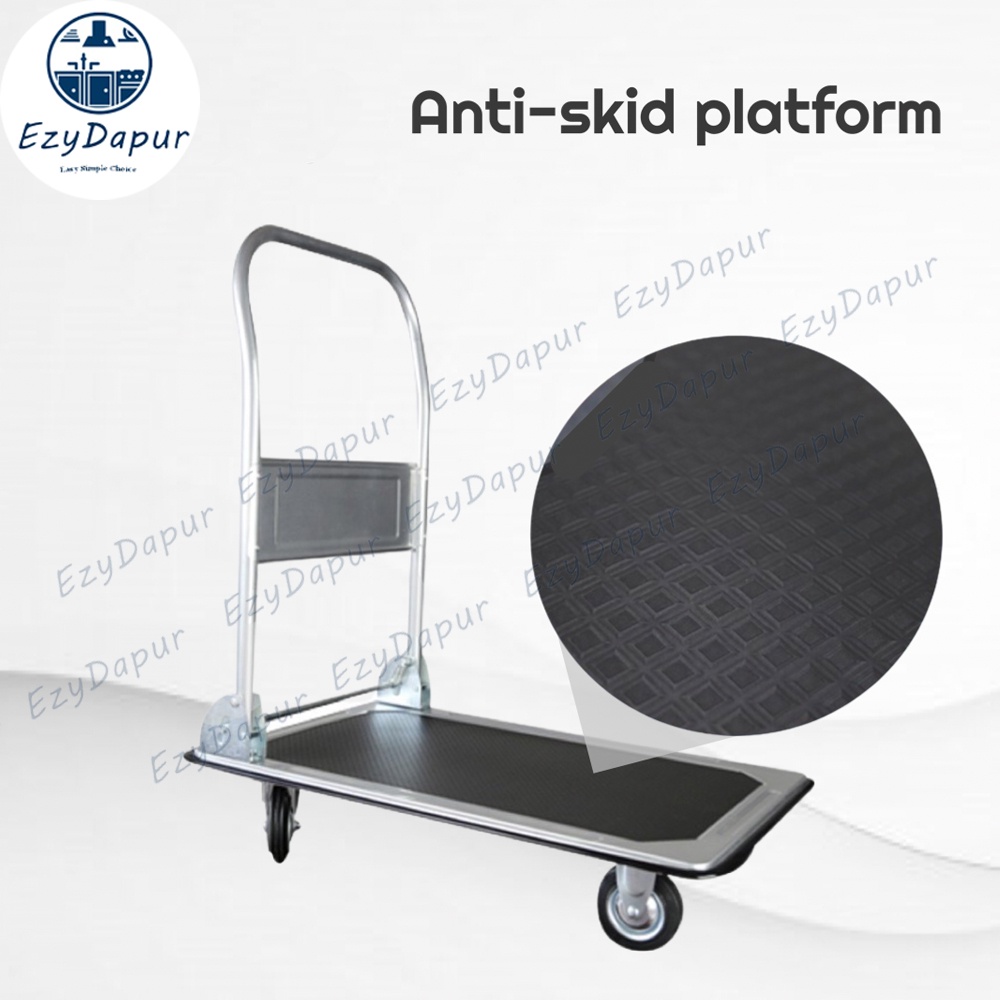 EZYD 150KG Steel Trolley Platform Truck Hand Truck Heavy Duty Home ...