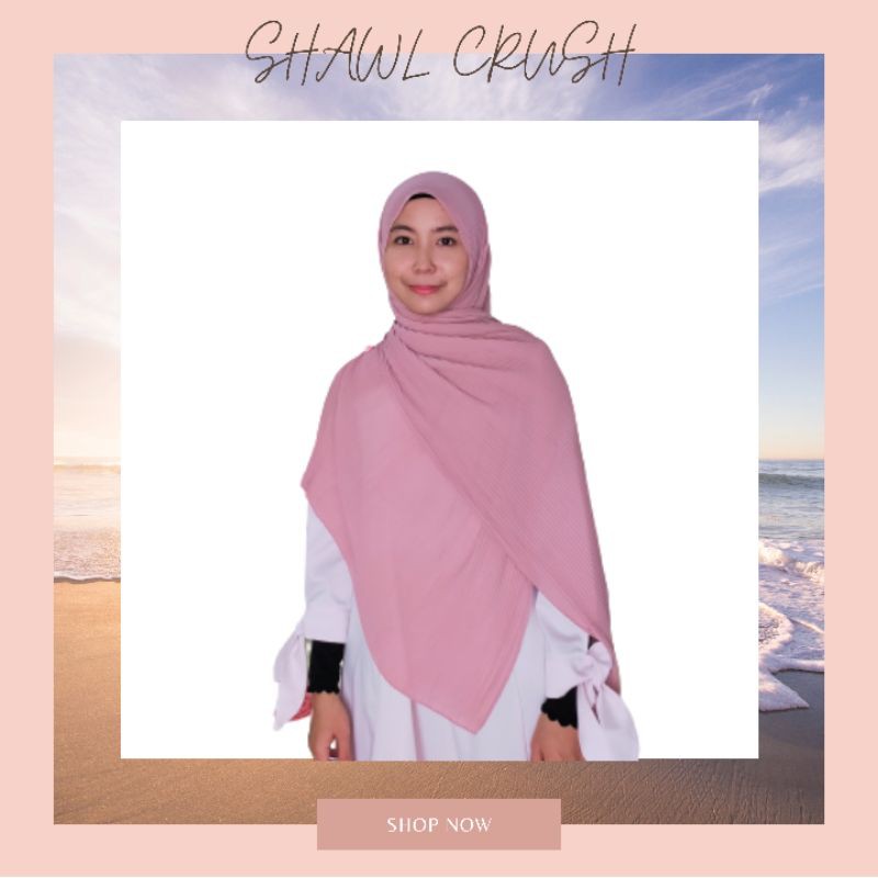 SHAWL CRUSH SAIZ BESAR ( SHAWL PLEATED ) | Shopee Malaysia