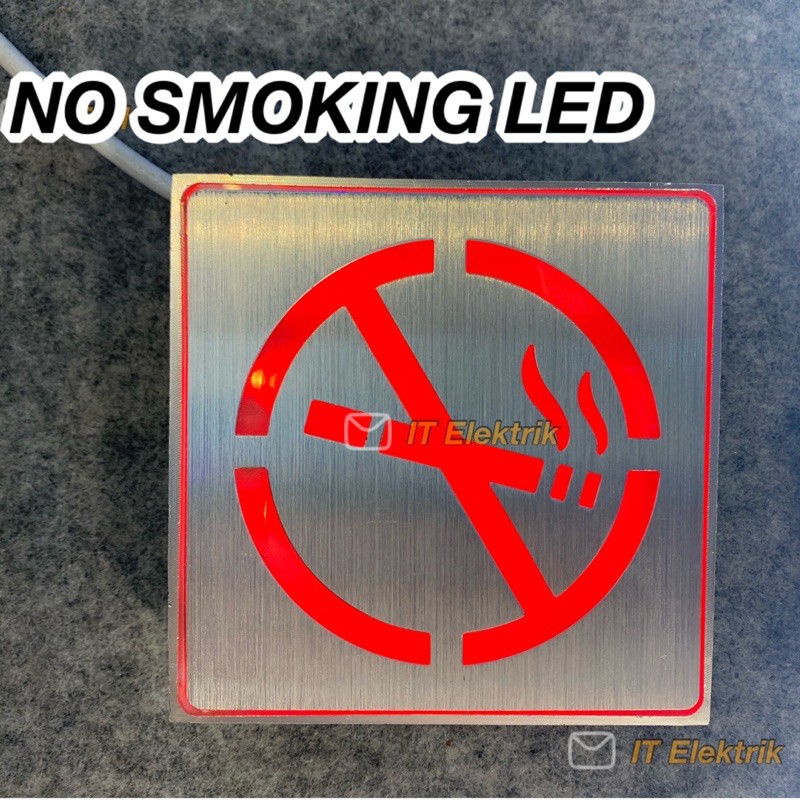 NO SMOKING LED Aluminium Signboard Lampu LED 🔥Ready Stock🔥 | Shopee ...