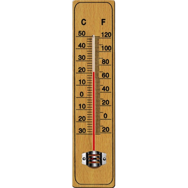 Indoor/Outdoor Wall Mounted Wooden Thermometer (ready stock) | Shopee ...