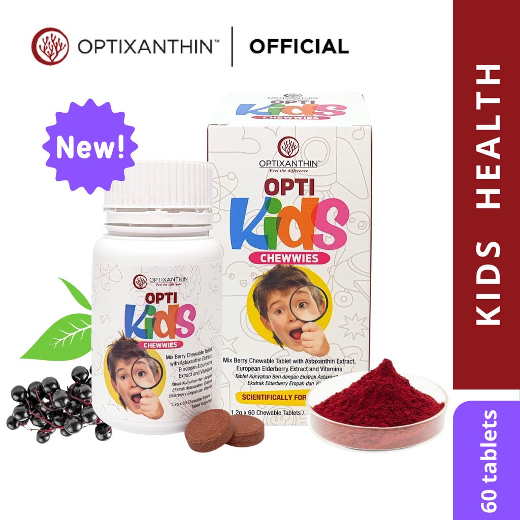 OPTIXANTHIN OPTI-kids Chewwies (60 tablets) | Shopee Malaysia