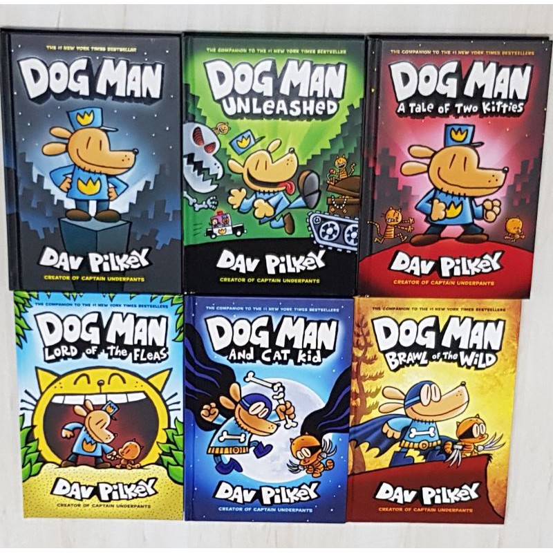 Dog man set of 6 books Hardcover Inner Colour | Shopee Malaysia