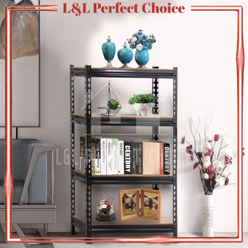 4 Tier Multipurpose Boltless Heavy Duty Metal Rack Shelf Kitchen Home ...