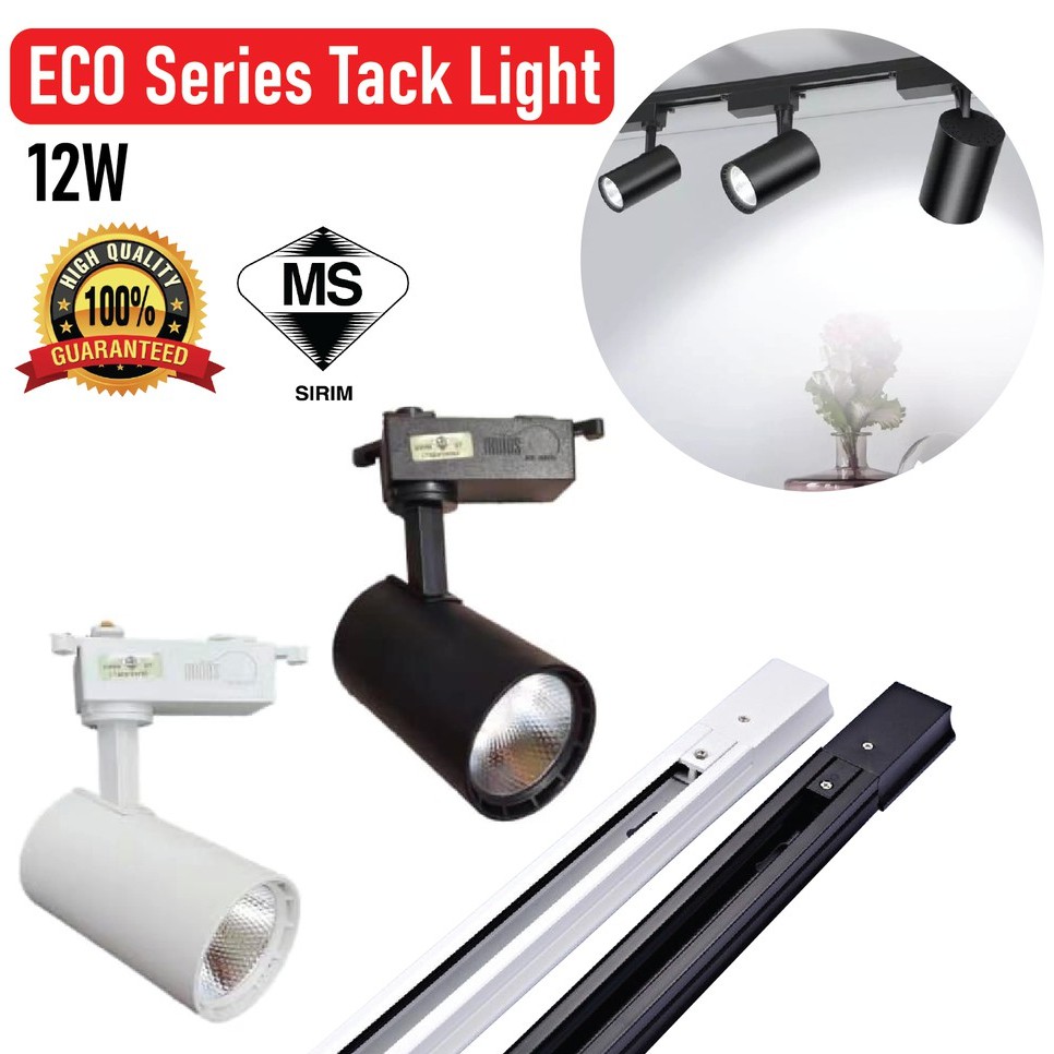 ECO Series Track Light 12W Track Bar LED Ceiling Track Light Black ...