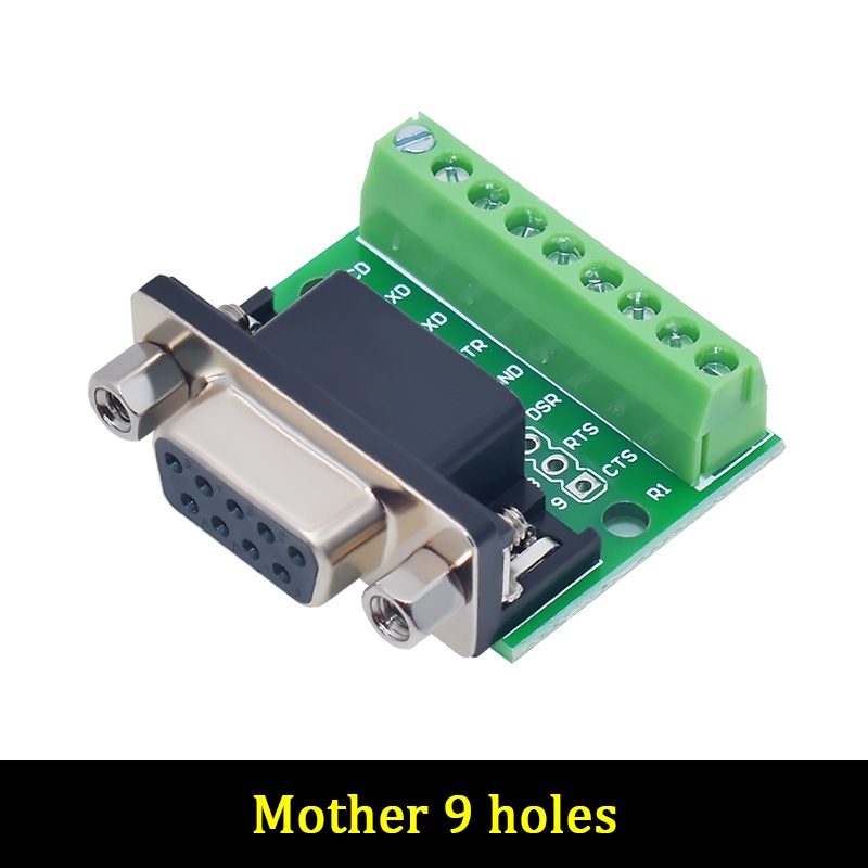 DB9 Male Female Adapter Signals Terminal Module RS232 RS485 Serial To Terminal 9-Pin 9-Hole ...