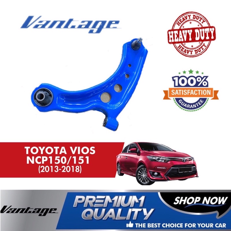 LOWER ARM TOYOTA VIOS NCP150/151 SPEC HEAVY DUTY BRAND VANTAGE | Shopee ...