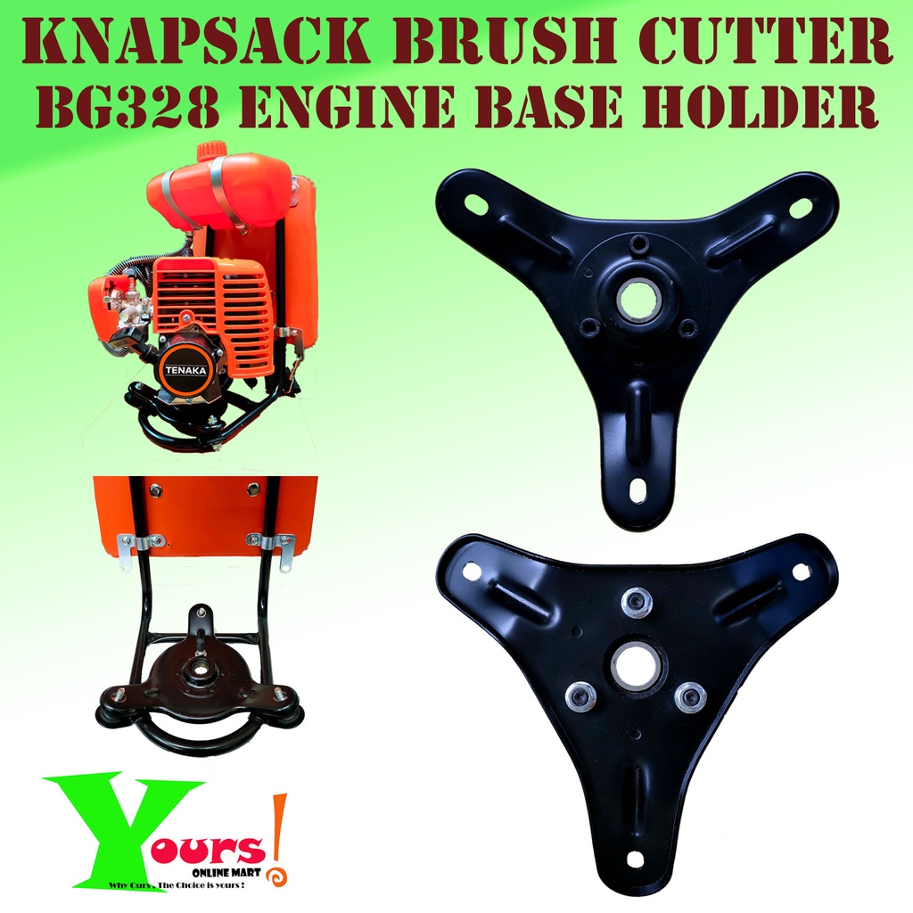BG328 KNAPSACK BRUSH CUTTER ENGINE BASE HOLDER \ PEMEGANG TAPAK ENJIN ...