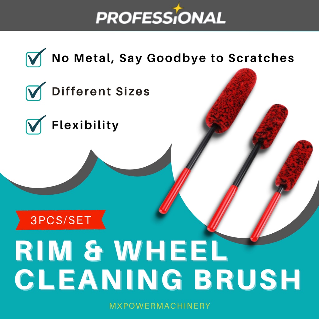 Auto Wheel Detailing Brush Bendable Wheel Woolies Car Cleaning tools ...