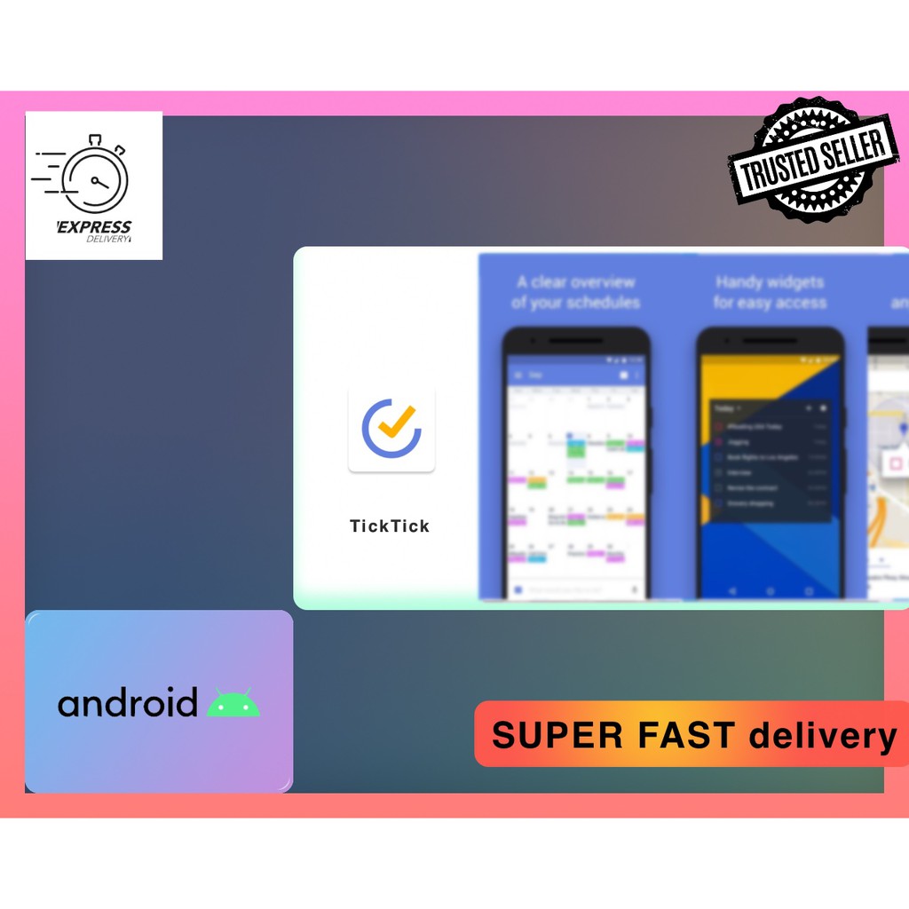 🔥Latest TickTick for android | Lifetime | Full Version | Shopee Malaysia