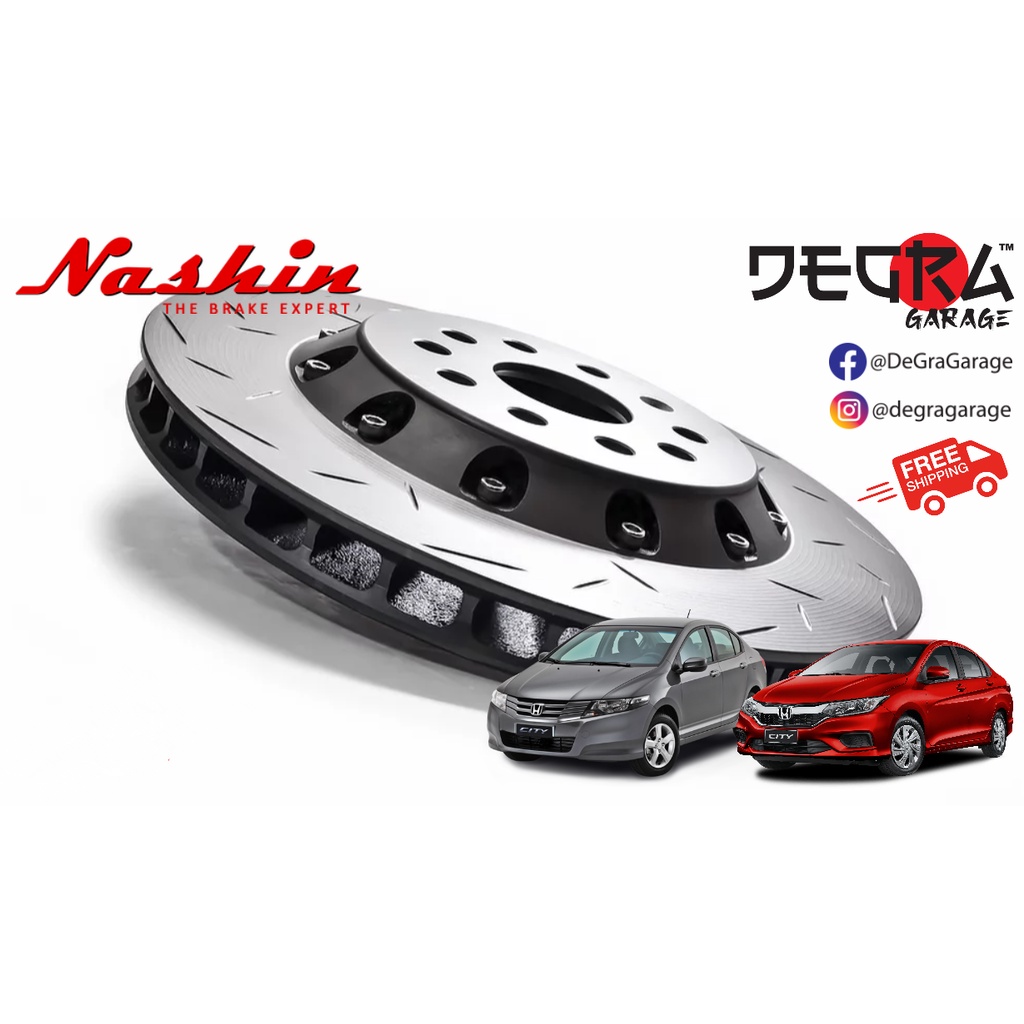 HONDA City NASHIN Brake Disc OEM Replacement | Shopee Malaysia