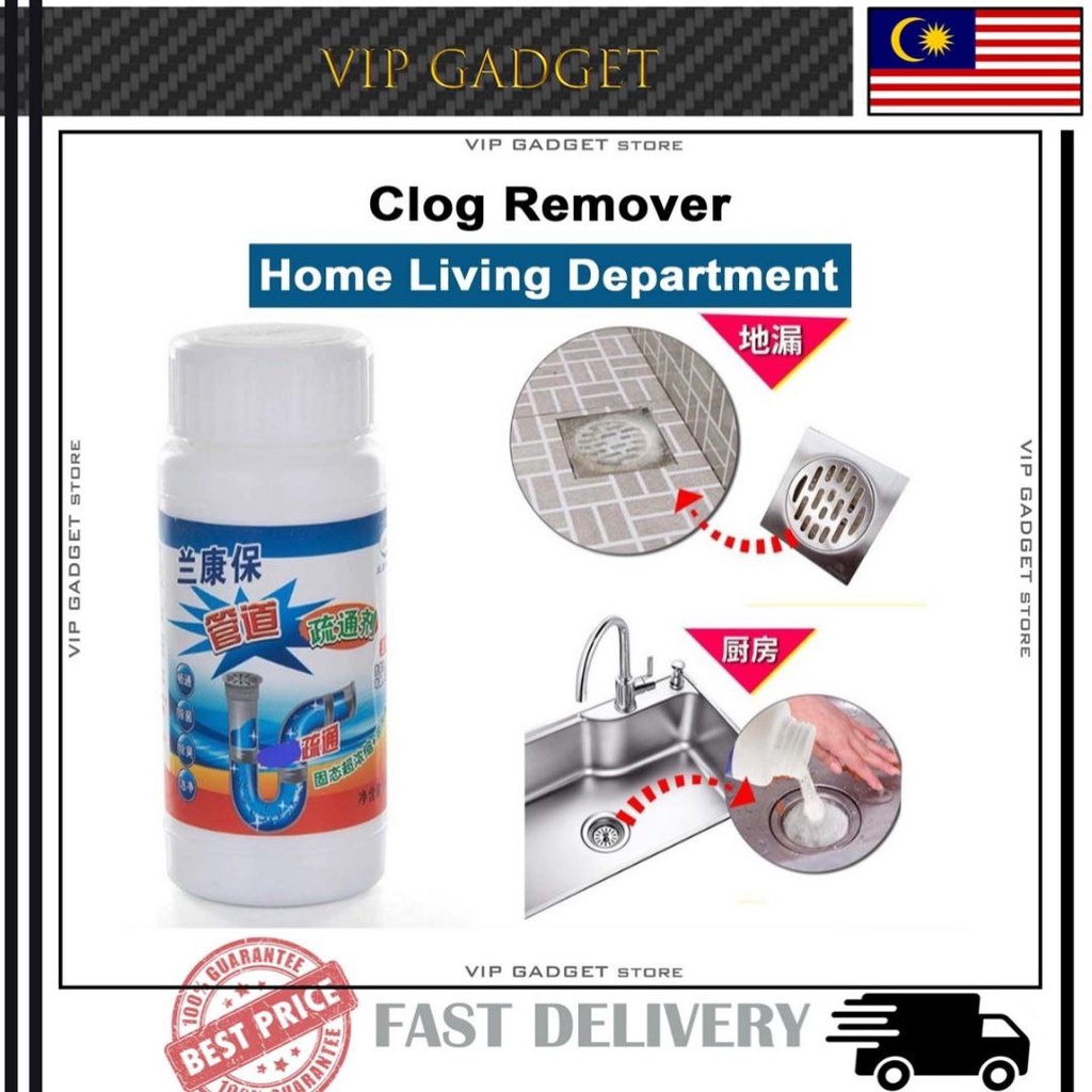 Ship 24Hrs! Paip Pembersih Rumah Tangga / Clog Remover Drain Pipe Basin ...