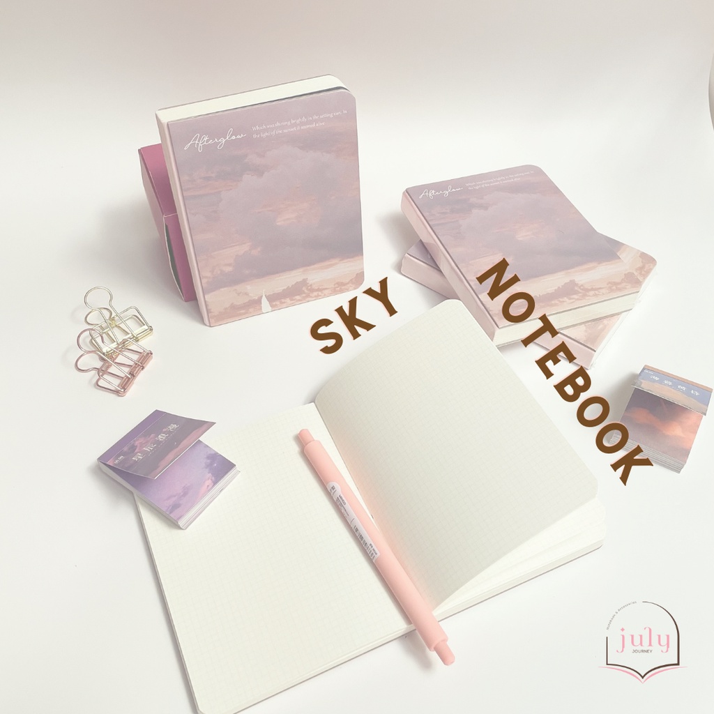 Clear Sky Notebook - Clear Sky Notebook - A6 Size | Shopee Malaysia
