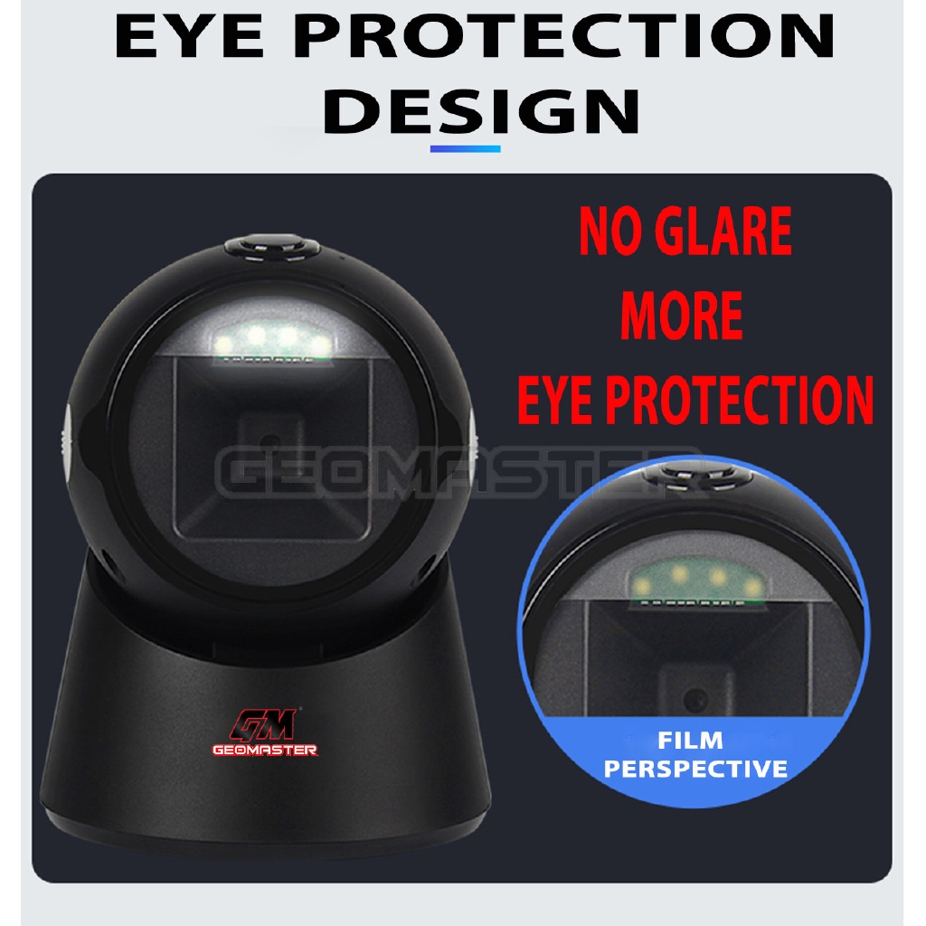 GEOMASTER Table Barcode Scanner / QR Code Scanner / Phone QR Code ...