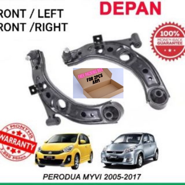 SK OEM PERODUA MYVI 2005-2017 LOWER ARM FRONT LEFT AND RIGHT SUSPENSION ...