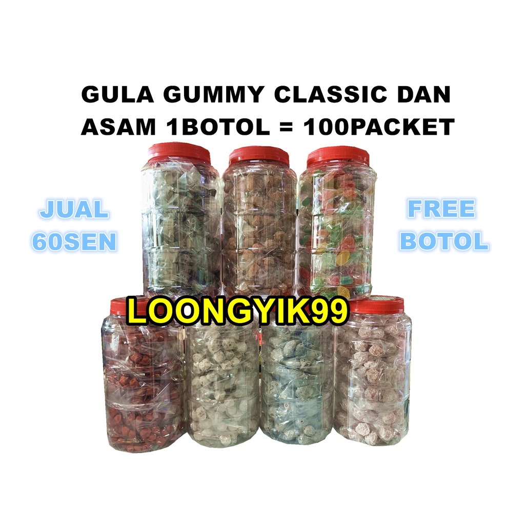 GULA-GULA/ASAM ISI BOTOL 1 = 100PACKET ISI HALAL (7JENIS) PLUM MASAM ... GULA-GULA/ASAM ISI BOTOL 1 = 100PACKET ISI HALAL (7JENIS) PLUM MASAM ...