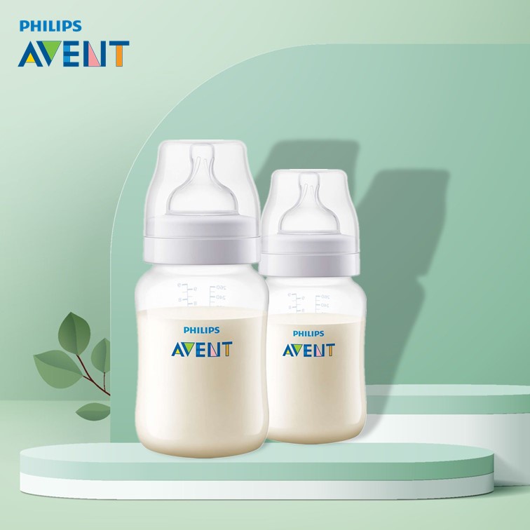 PHILIPS AVENT Anti-colic Bottle 9oz/260ml (Twin Pack)/ Botol Susu Bayi ...