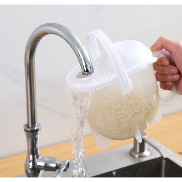 Rice Washer Creative Hand-Washing Cleaning Basin Sieve Plastic Basket ...