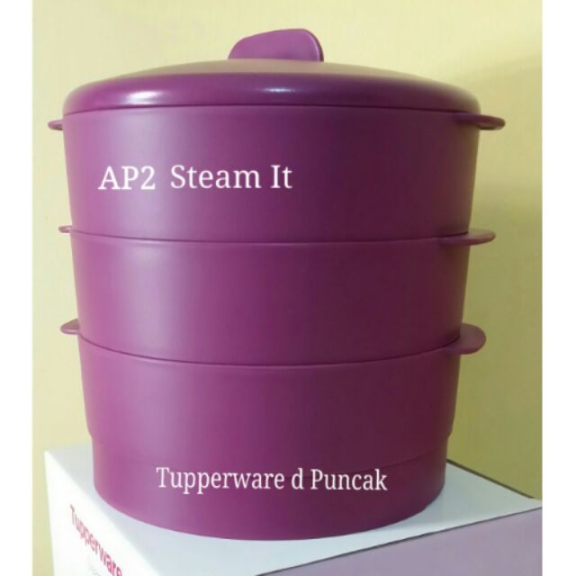 Tupperware Steam It 3 layers - Purple | Shopee Malaysia