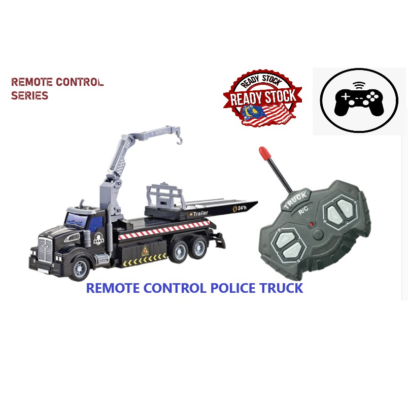 SHIP FROM MALAYSIA REMOTE CONTROL POLICE TOWING TRUCK RC SERIES TOYS ...