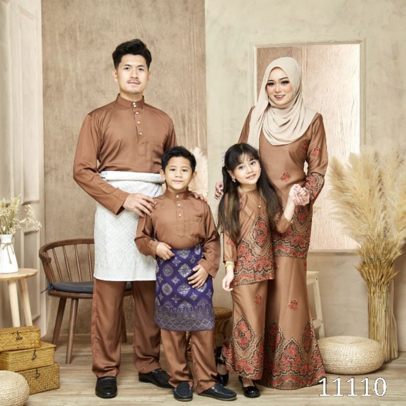Baju Set Family Sedondon Raya Baju Melayu Baju Kurung Moden Baju Kurung ...