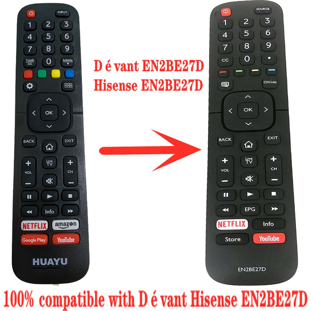 For Devant Hisense original smart TV remote control EN2BB27 EN2BB27HB ...