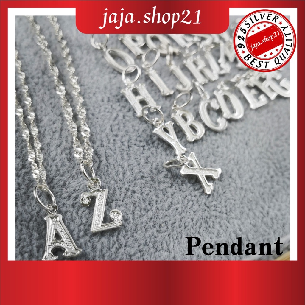 READY STOCK | 925 Silver Pendant ABC Alphabet (102513A) | 925 纯银 ABC字母 ...