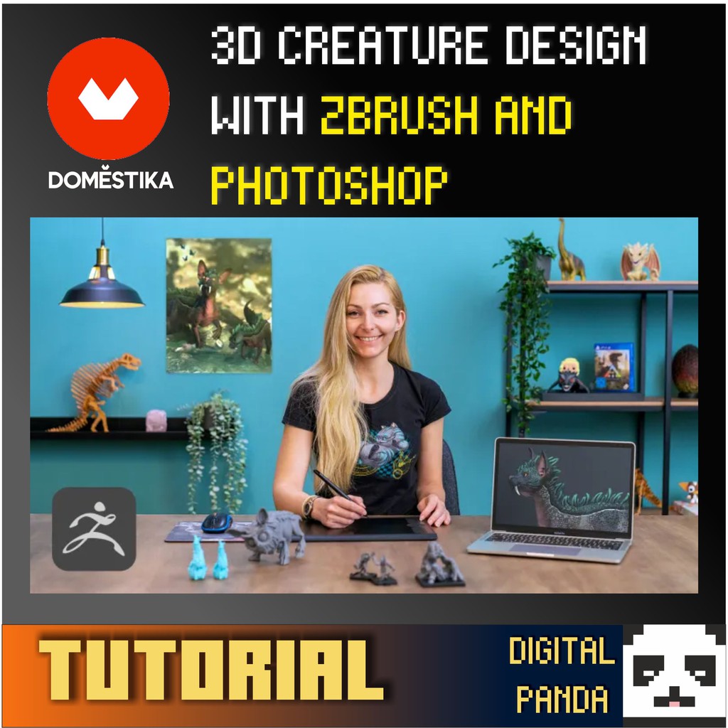 [ FULL TUTORIAL] 3D CREATURE DESIGN WITH ZBRUSH AND PHOTOSHOP | Shopee ...