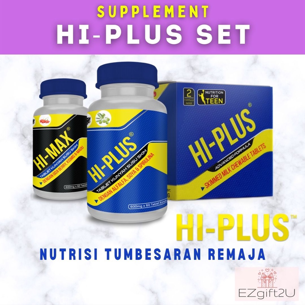 HI-PLUS Height Booster For Teen | Growth Supplement Tambah Tinggi ...