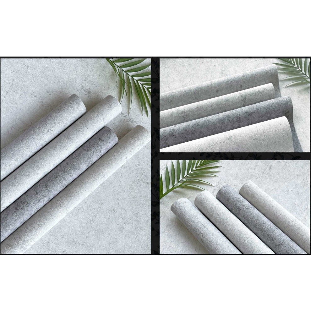 Ready Stock Wallpaper Modern Embossed Pattern Korean Made With Texture ...