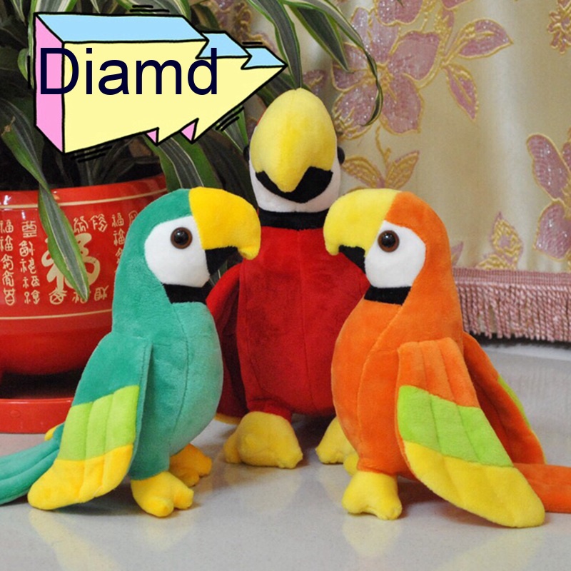 20cm Cute Parrot Soft Plush Doll Lovely Animal Stuffed Toy For Kids ...