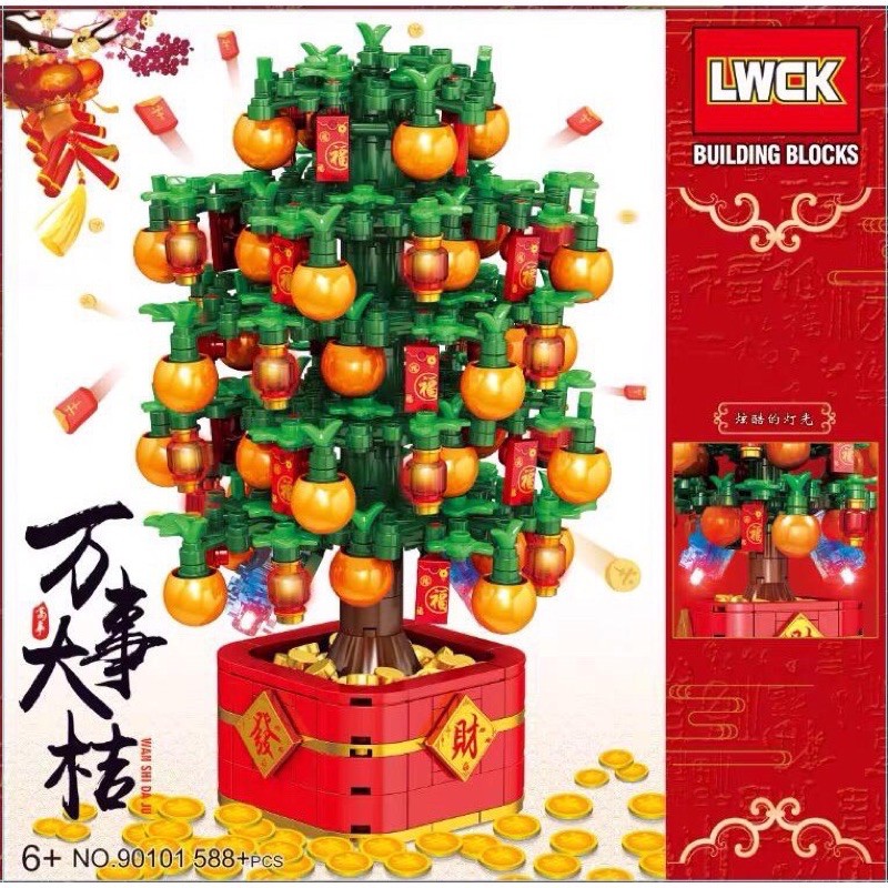 LWCK 90101 CNY PROSPERITY KUM QUAT TREE BUILDING BLOCKS | Shopee Malaysia