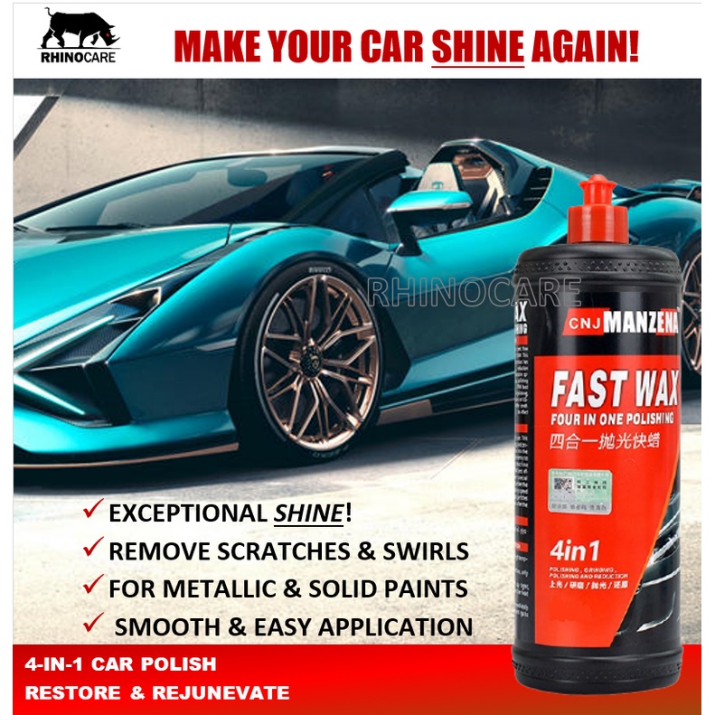 MANZENA M5100 FAST WAX 4IN1 CAR POLISHING POLISH KERETA WAX KERETA (FACTORY PRICE) 500 ML ...