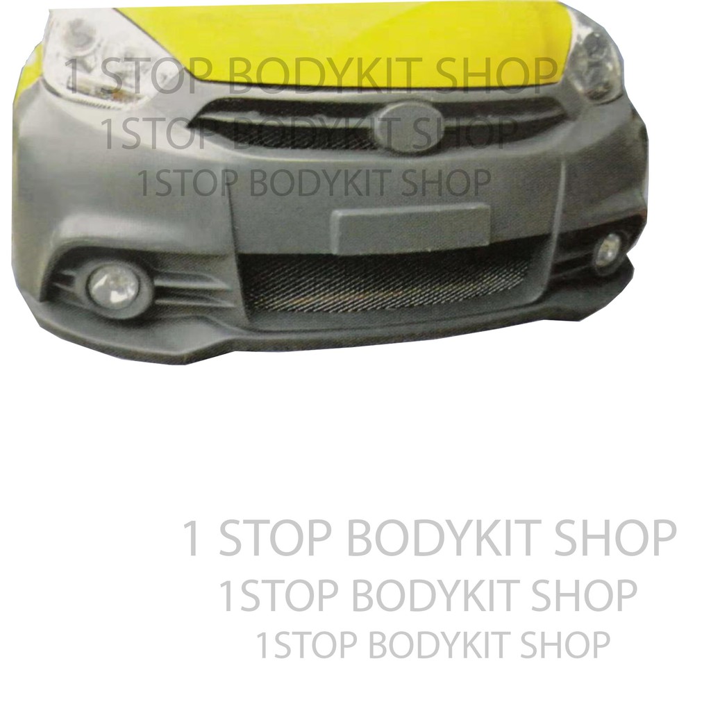PERODUA MYVI '11 FRONT BUMPER WITH LAMP(HIKARI)FIBER(FIBERGLASS)SKIRT ...