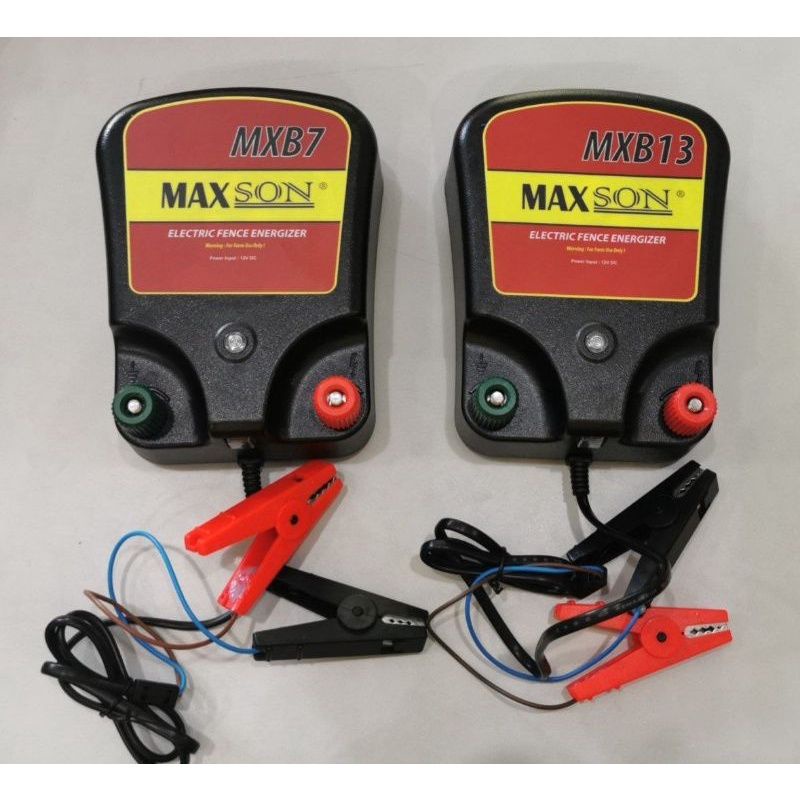 MAXSON ENERGIZER MXB7 /MXB13 ELECTRIC FENCE /FARM FENCING /PAGAR ELEKTRIK /PAGAR KEBUN /电篱笆 ...